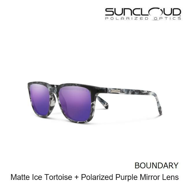 サングラス サンクラウド SUNCLOUD BOUNDARY / MATTE ICE TORTOISE / PURPLE MIRROR 偏光レンズ 春夏 秋冬 | GOLGODA