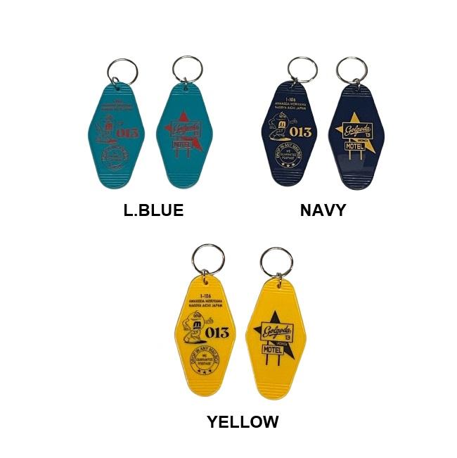 モーテル キーホルダー GOLGODA MOTEL KEY HOLDER タグ キーホルダー キーリング | GOLGODA