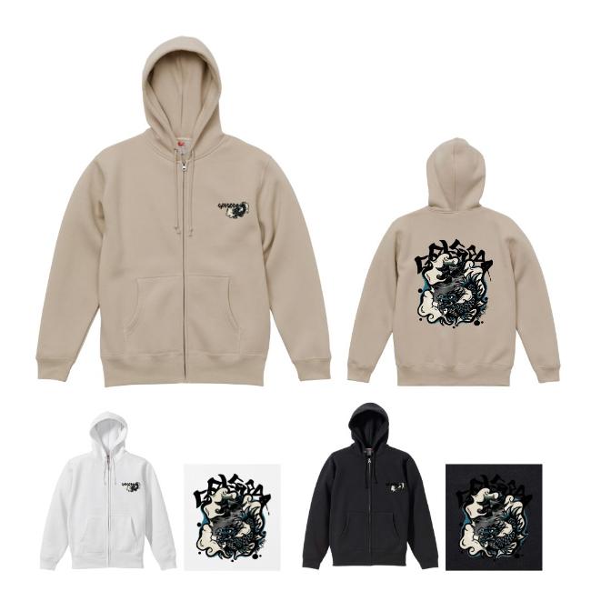【予約】ジップパーカー GOLGODA x PURE コラボレーション Zip Hoodie (S-XXXL) | GOLGODA